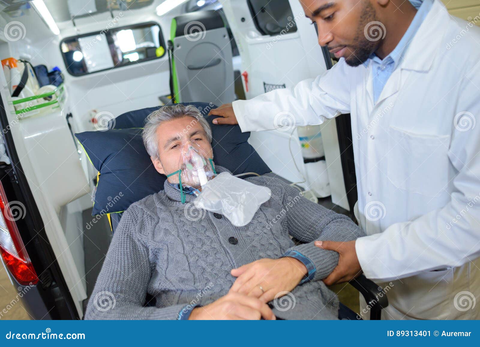 Breathing mask for patient stock image. Image of safety - 89313401
