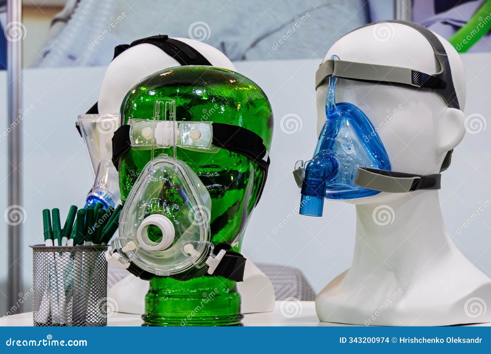 Breathing Mask on the Patient. Technology in the Treatment of ...