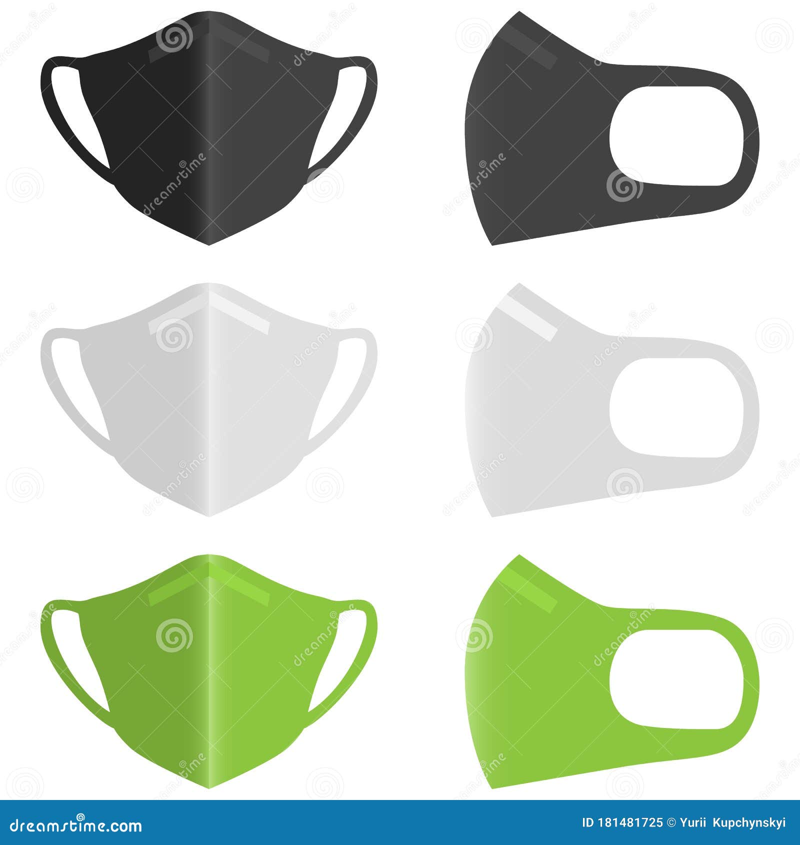 Breathing Medical Respiratory Mask. Hospital Or Pollution Protect Face ...