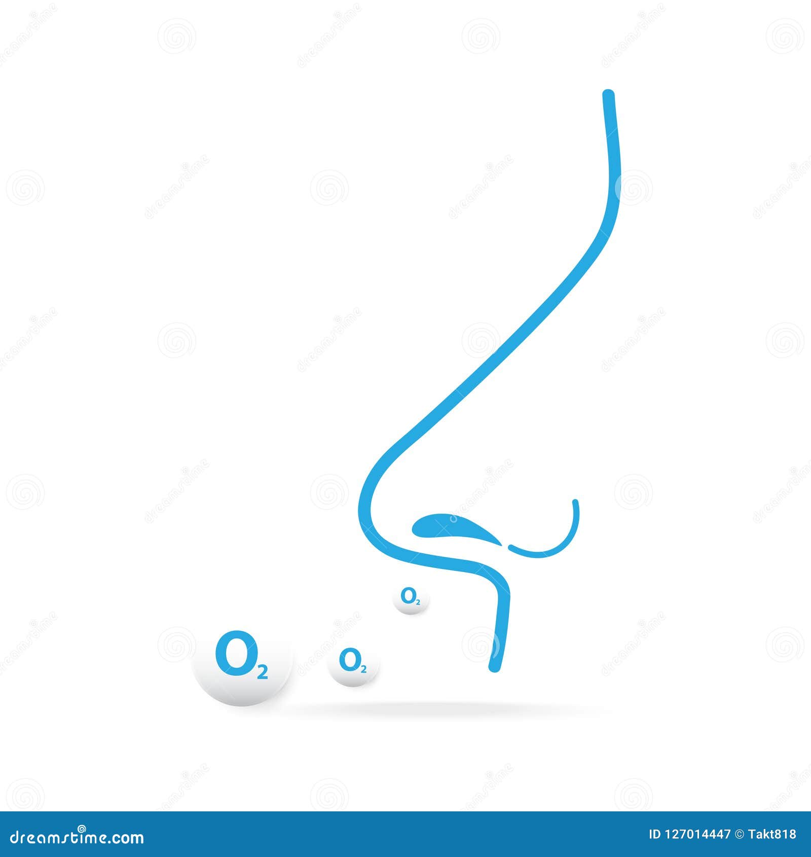 Do Not Inhale Blue Icon, Warning Sign Vector Illustration ...