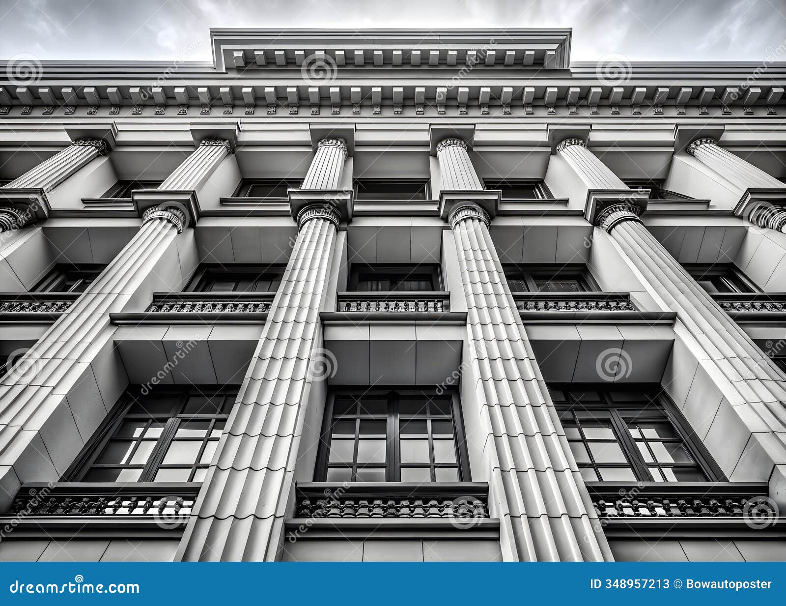A Majestic Classical Facade a Timeless Architectural Masterpiece ...