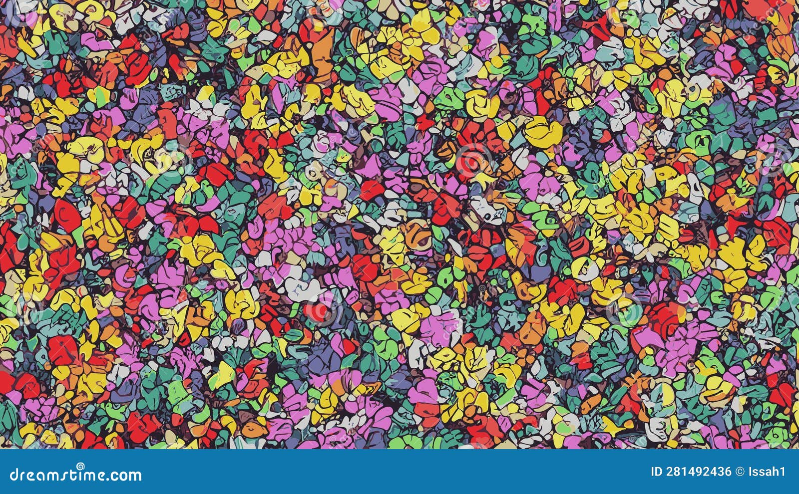 Breathtaking Colorful Abstract 1970s Geometric Pattern Stock Vector ...