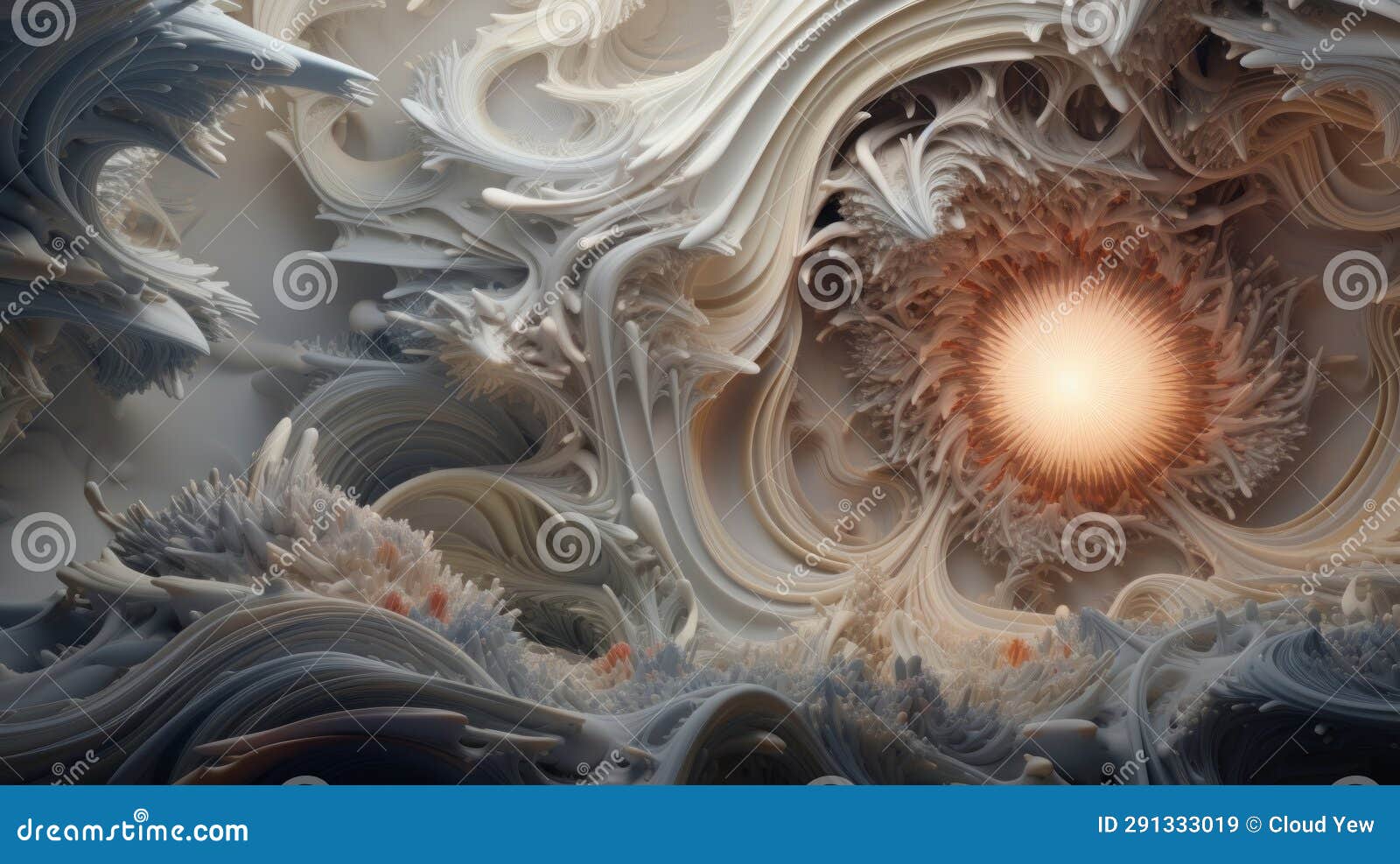 Breathtaking 3D Backdrop, Depth and Complexity Stock Illustration ...