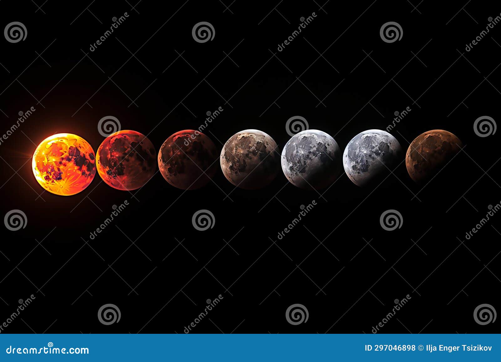 Breathtaking Lunar Eclipse with a Stunning View of the Moon in Its ...