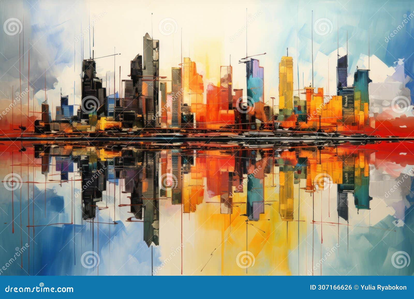 Breathtaking Panoramic Colorful Composition. Generate Ai Stock Photo ...