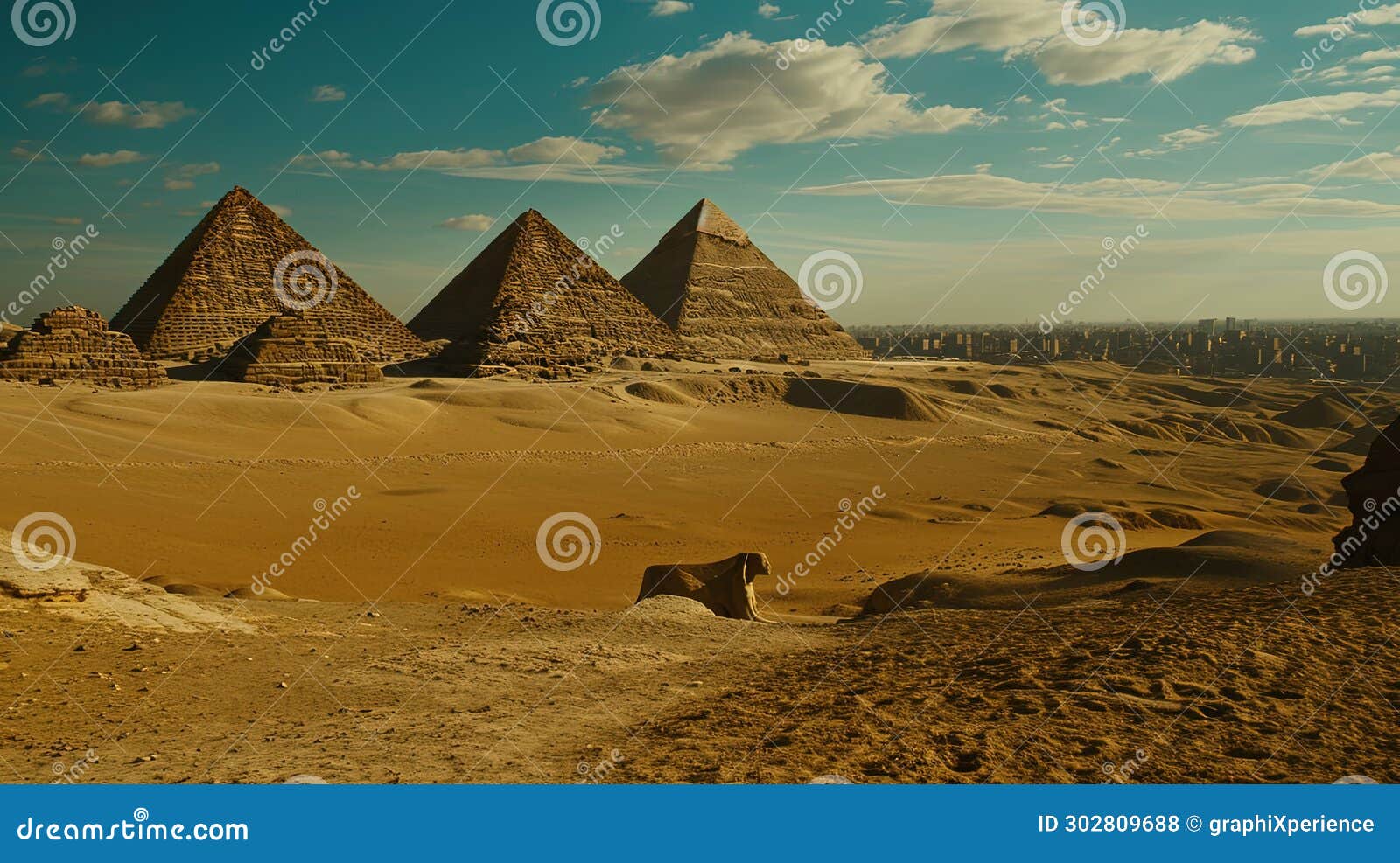 Breathtaking Pyramids of Giza Stock Illustration - Illustration of ...