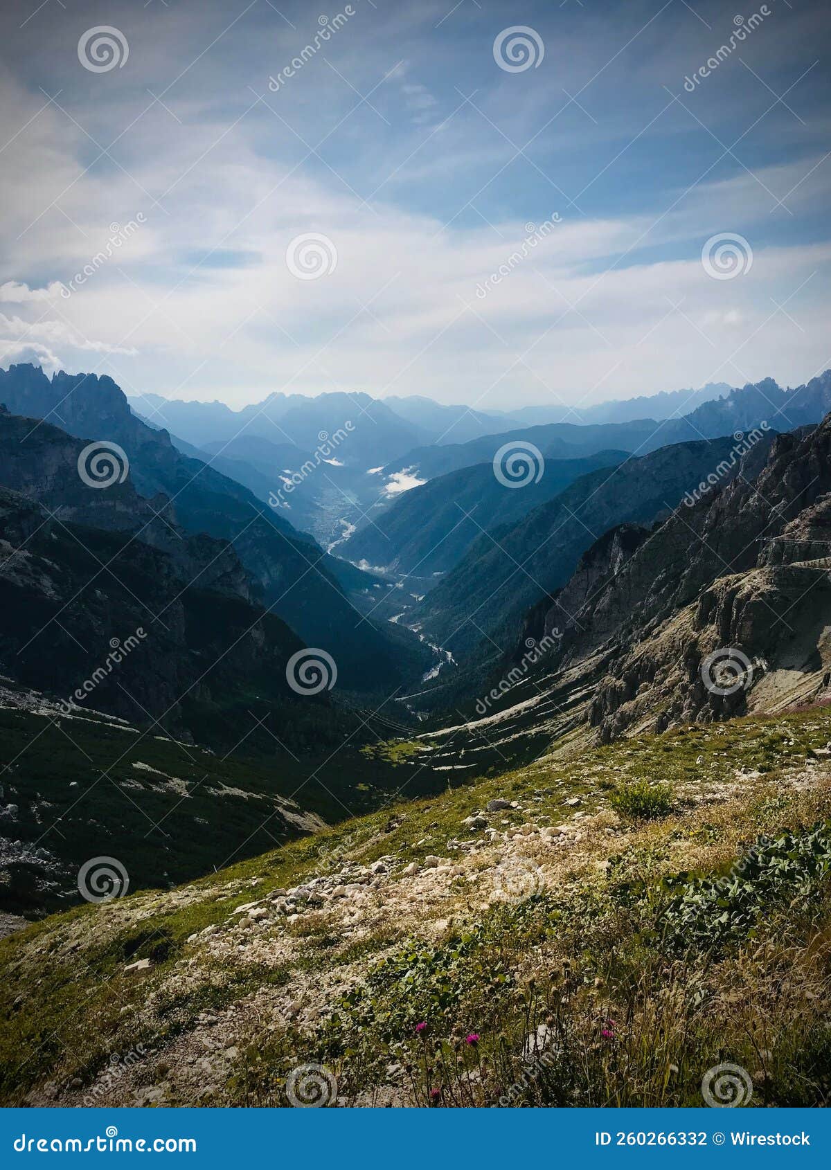 Breathtaking Scene of the Mountain Gorge Landscape, Vertical Stock ...