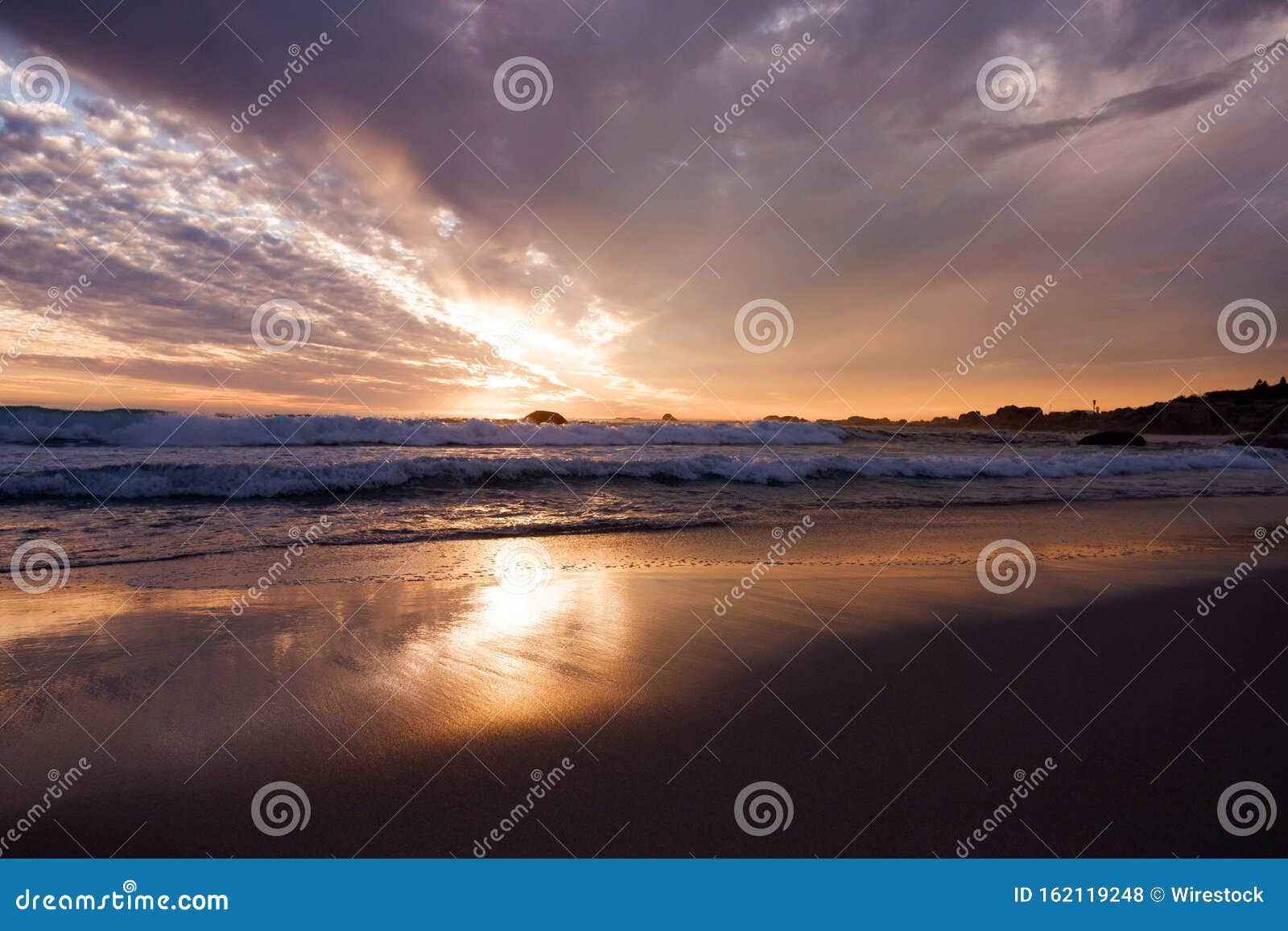 Breathtaking Shot of the Beautiful Sunset Reflected in the Sea with ...