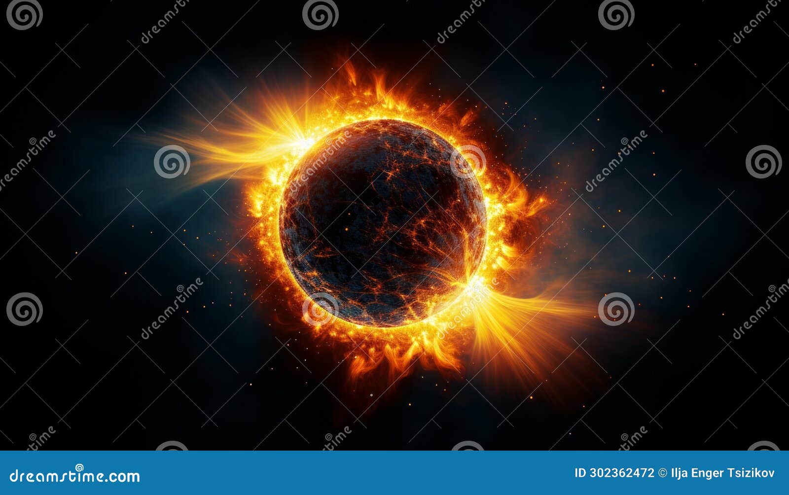 Breathtaking Total Solar Eclipse with Stunningly Dramatic Sky and ...