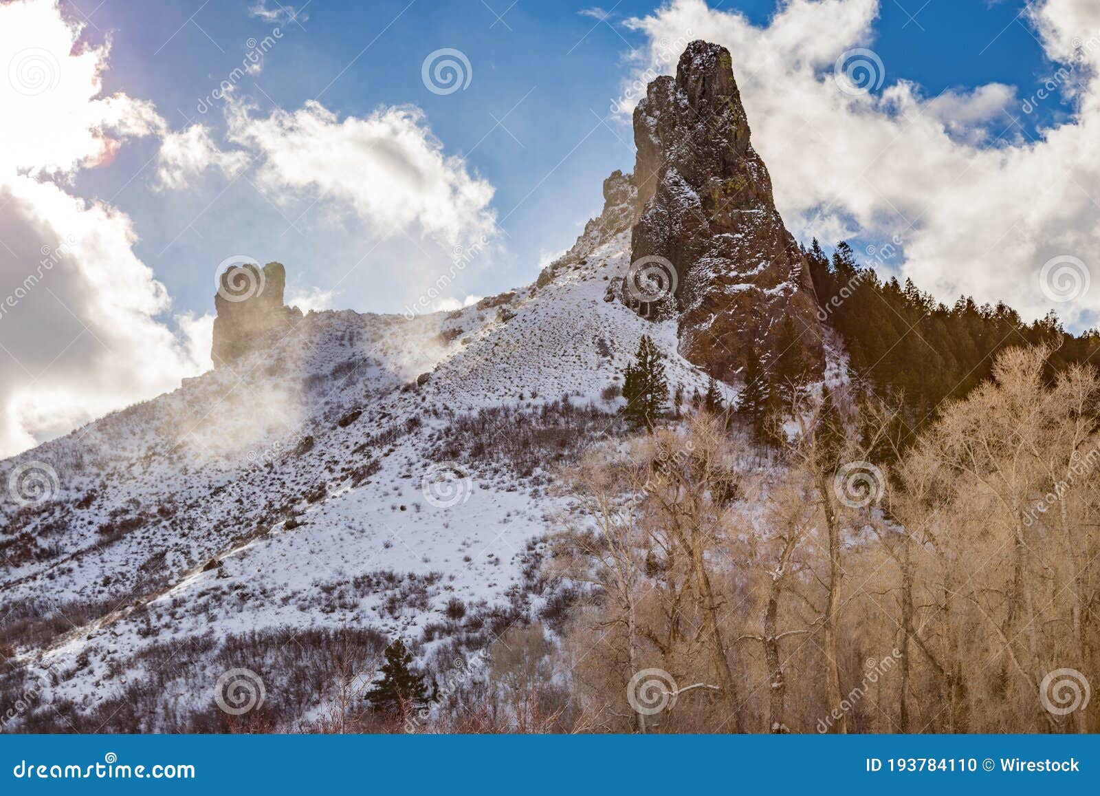 Breathtaking View of Alpine Mountains with Snowy Tops Stock Photo ...