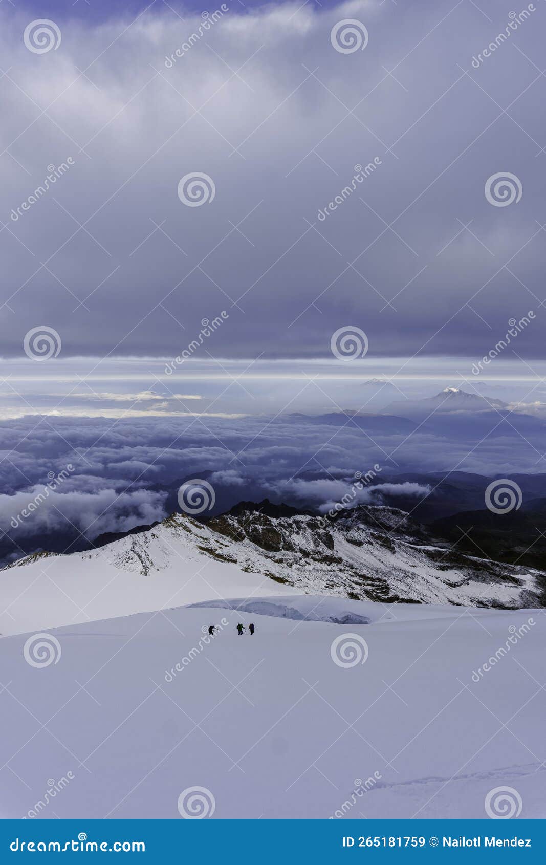 Breathtaking View of Cayambe Volcano, Ecuador Stock Image - Image of ...