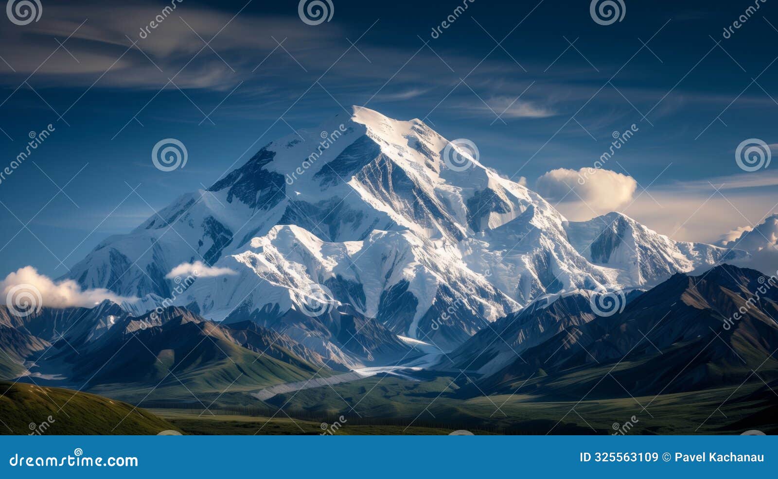 A Breathtaking View of Denali Mountain in Alaska Stock Image - Image of ...