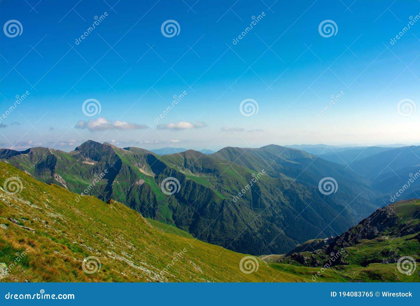 Breathtaking View of Fagaras Mountains in Romania Stock Image - Image ...