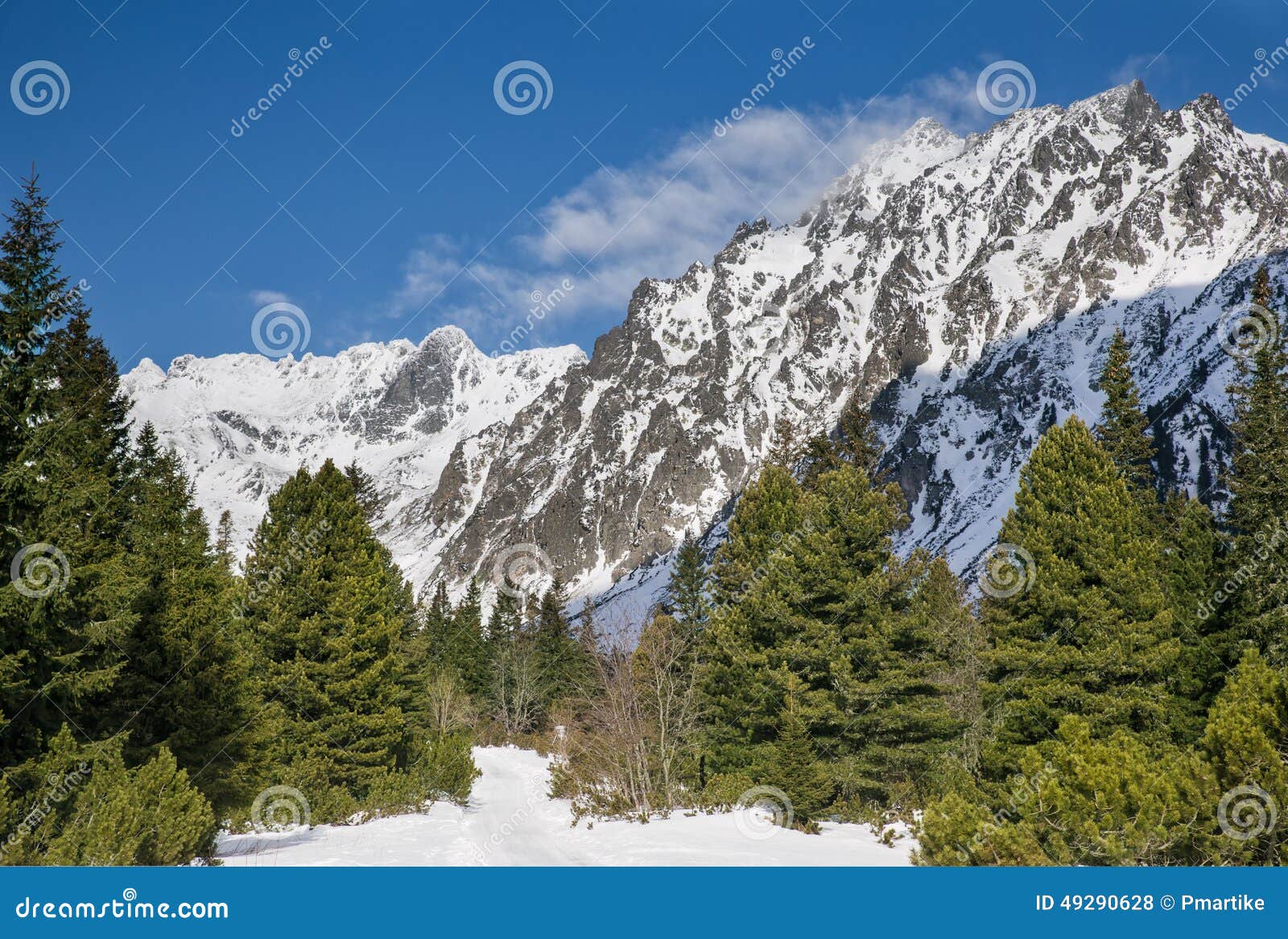 Breathtaking View of Snowy Mountains Stock Photo - Image of ridge ...