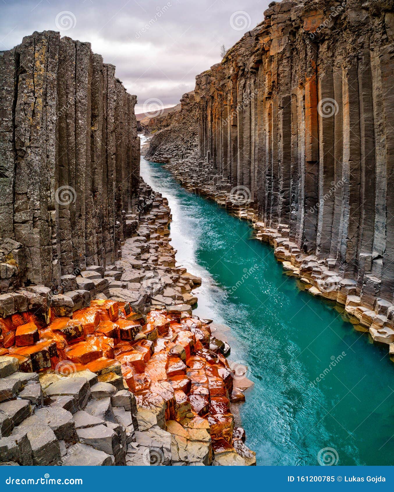 Breathtaking View of Studlagil Basalt Canyon, Iceland. Stock Image ... Breathtaking View of Studlagil Basalt Canyon, Iceland. Stock Image ...