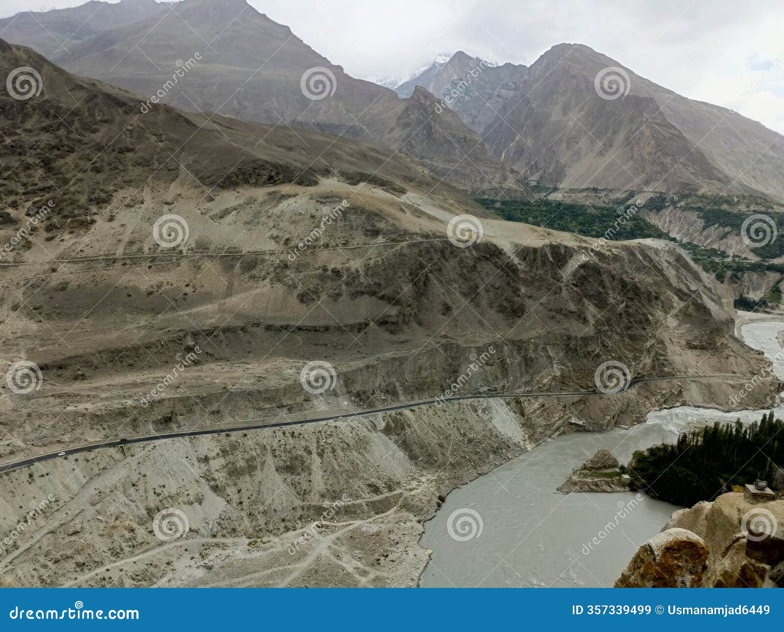 Breathtaking Views from Ancient Altit Fort Hunza Valley Stock Image ...