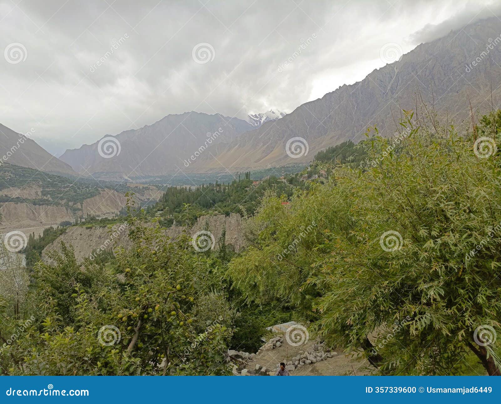 Breathtaking Views from Ancient Altit Fort Hunza Valley Stock Photo ...