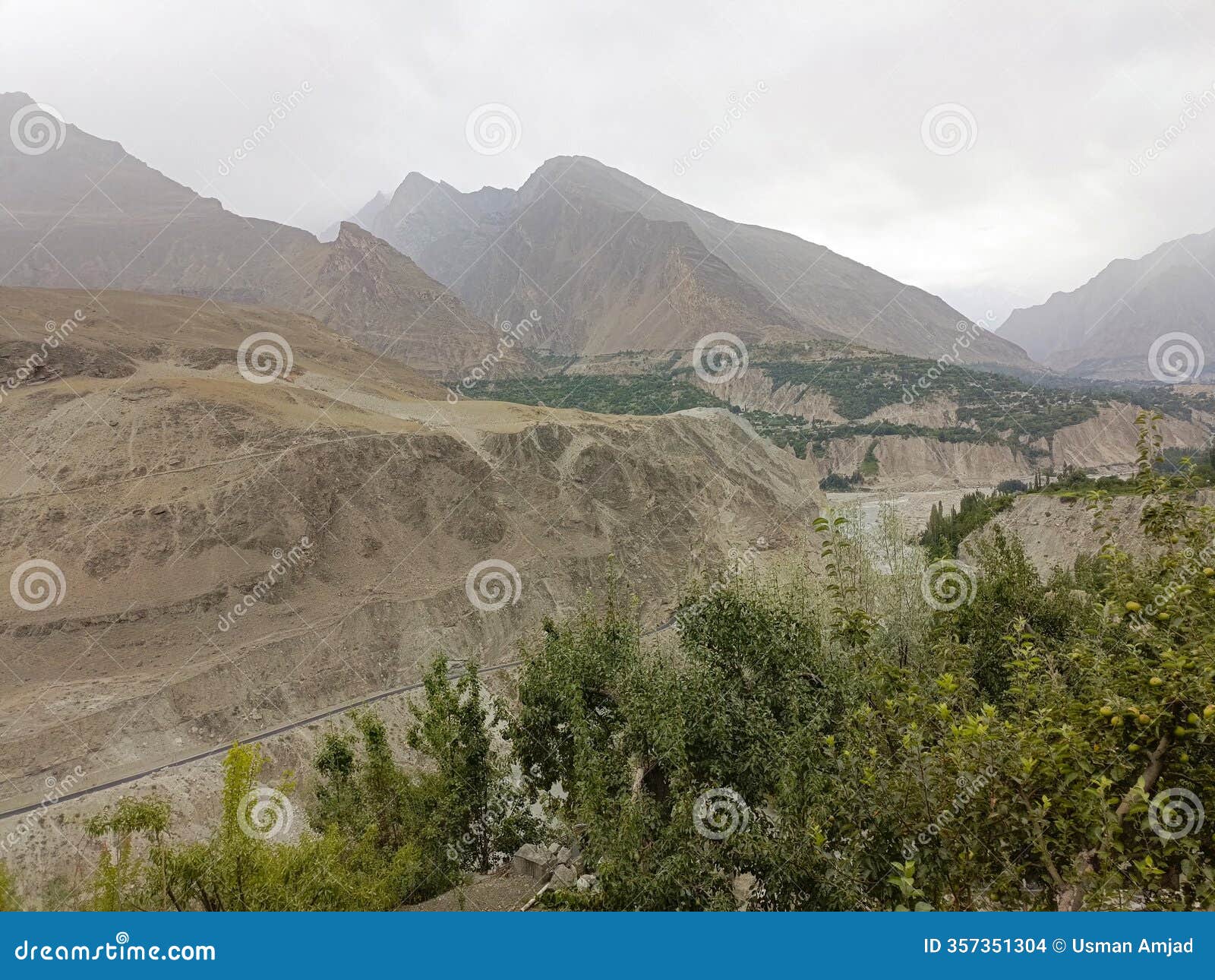 Breathtaking Views from Ancient Altit Fort Hunza Valley Stock Photo ...
