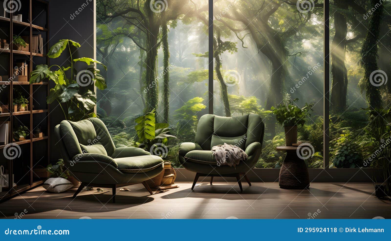 A Breathtaking Wallpaper Featuring a Lush Forest, with Sunlight ...