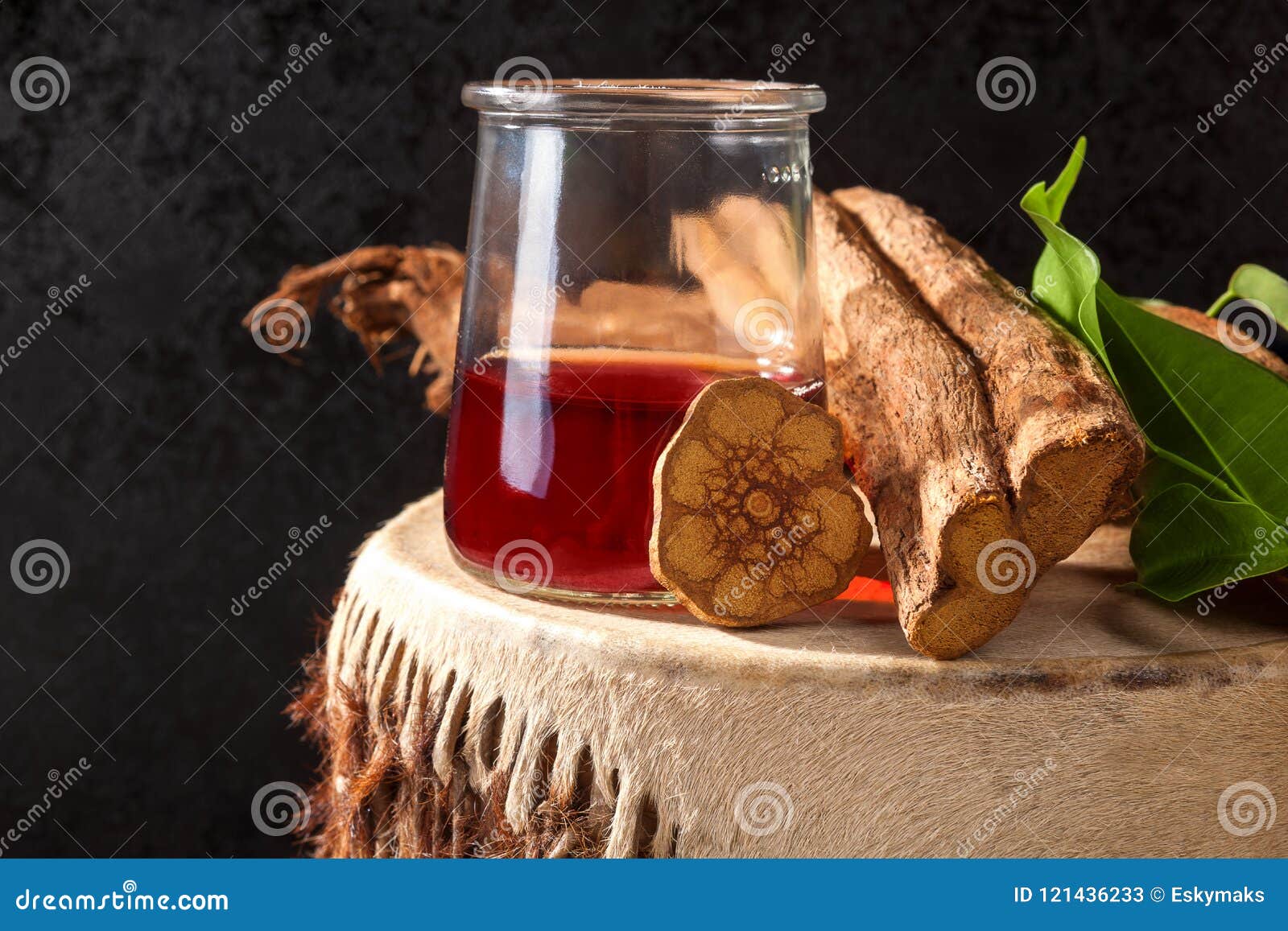 Brebaje De Ayahuasca En El Tambor Imagen de archivo - Imagen de estudio ...