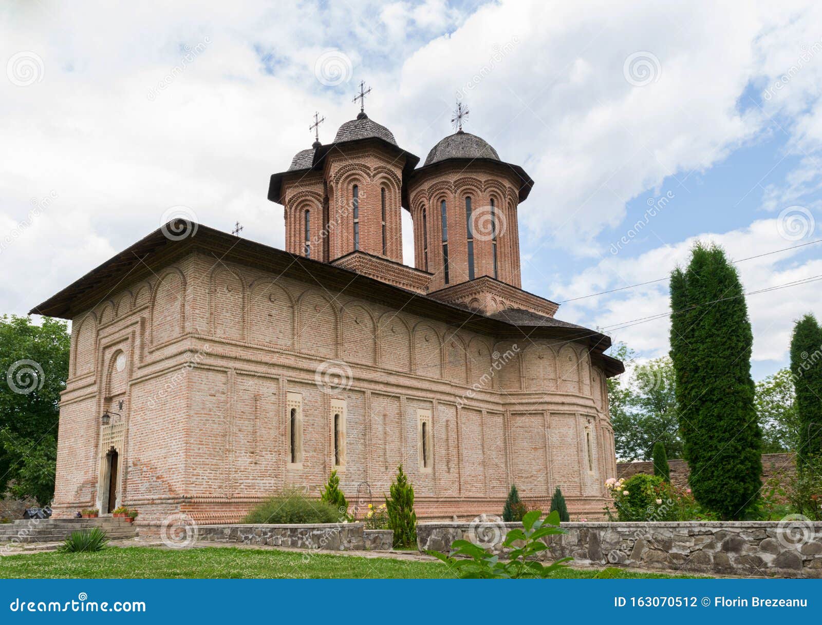 Brebu, Prahova, Romania - August 04, 2019: the Brebu Monastery Situated ...