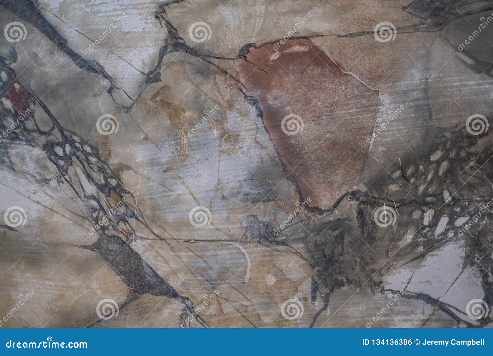 Breccia-Marmorstein stockfoto. Bild von stein, mineralien - 134136306