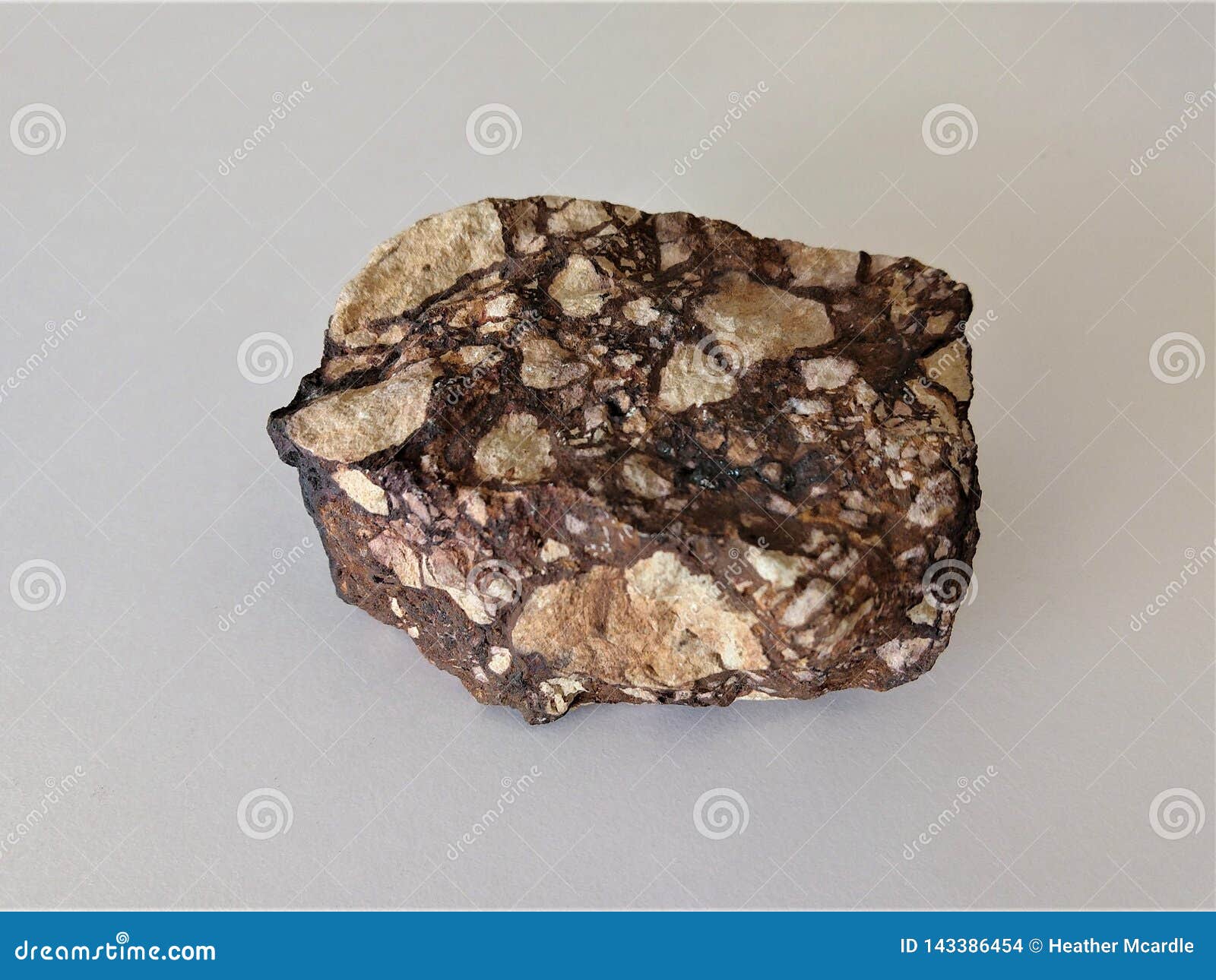 Breccia Rock with Angular Particles Stock Photo - Image of crust ...