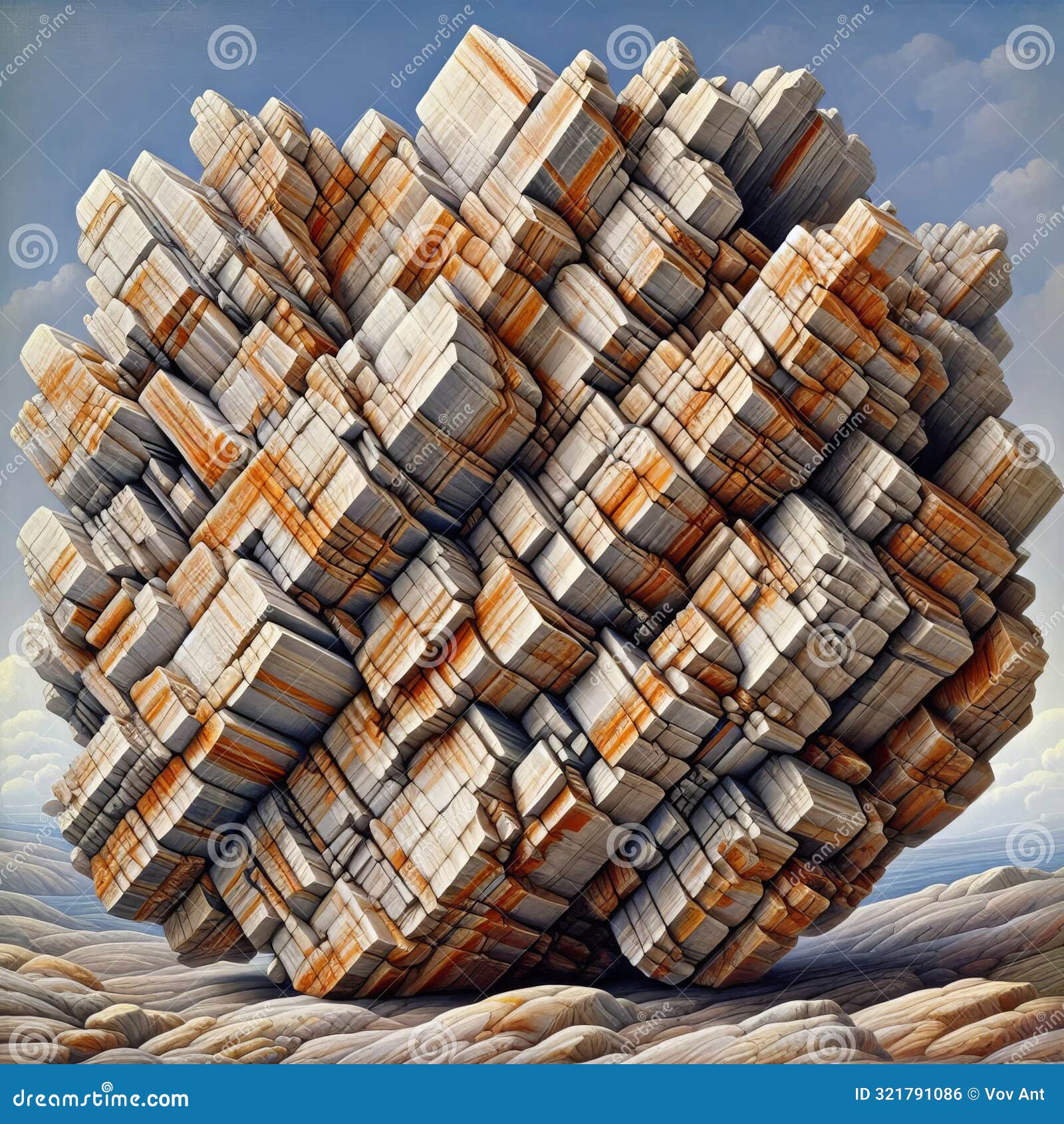 122 86. Breccia - a Sedimentary Rock Composed of Angular Roc Fr Stock ...