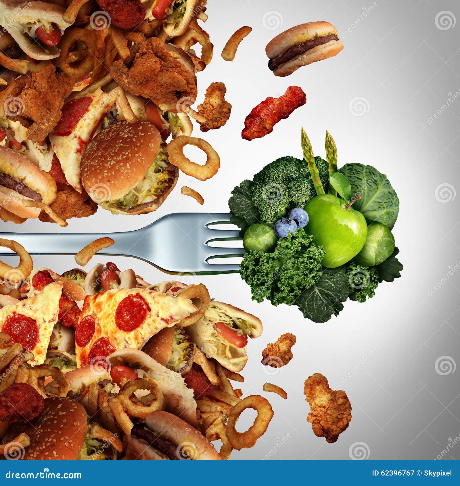 Brecha De La Dieta De La Salud Stock de ilustración - Ilustración de ...