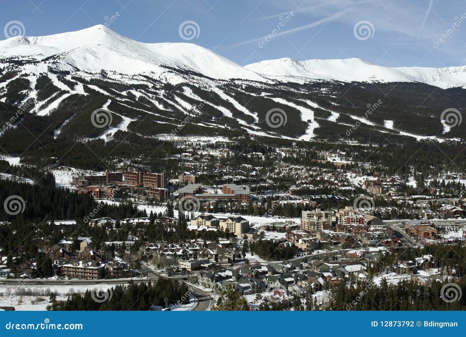 Breckenridge, Colorado stock photo. Image of poster, trails - 12873792