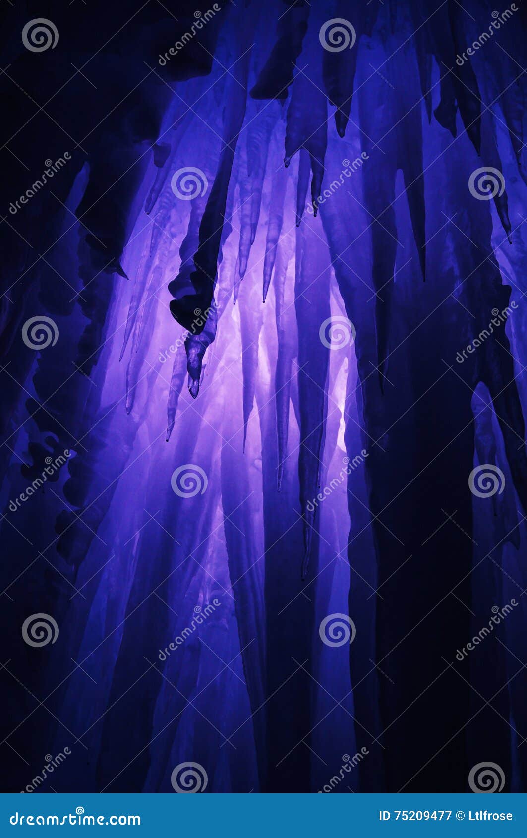 Breckenridge Ice Castle stock image. Image of display - 75209477