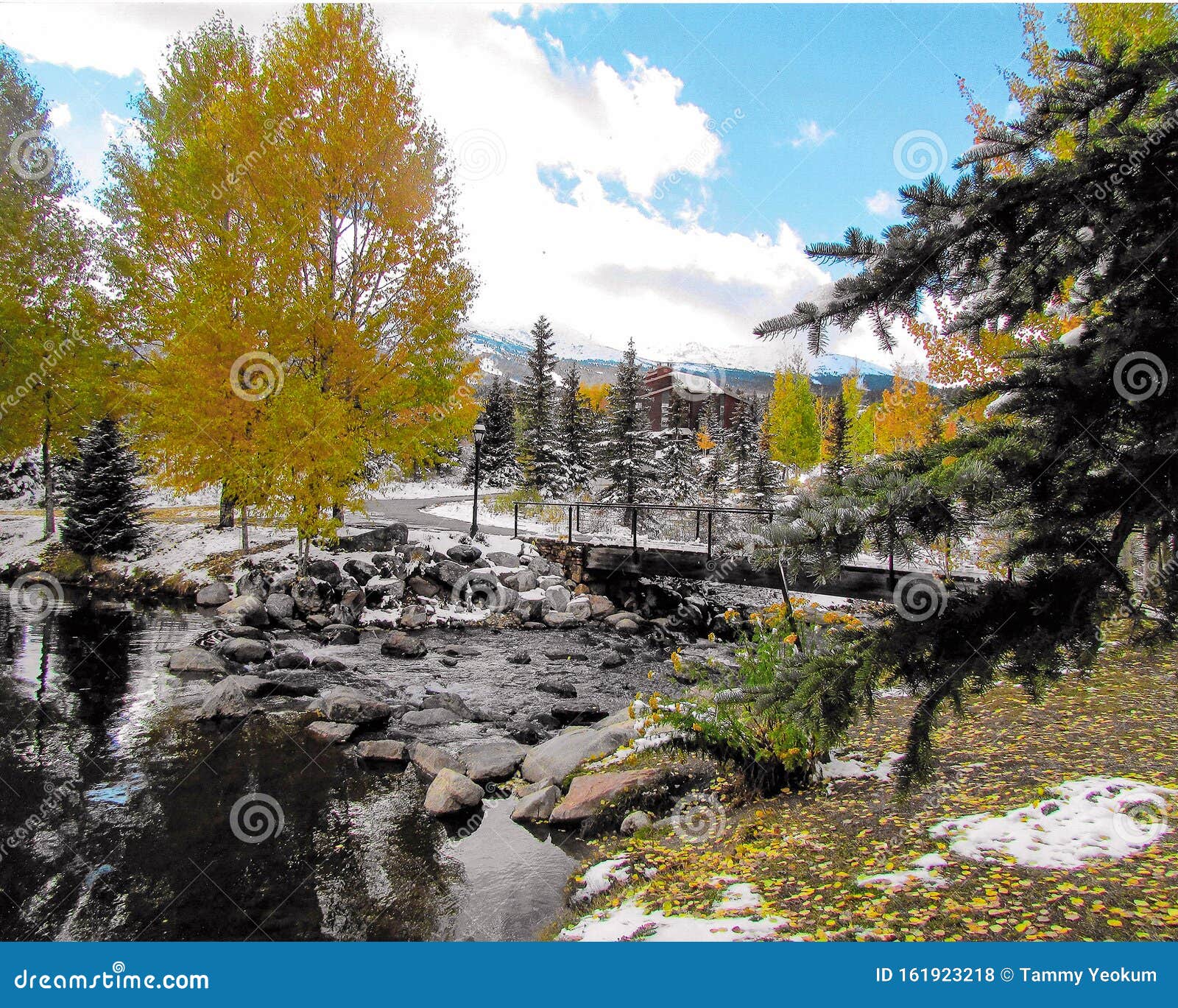 Breckenridge Riverwalk, Colorado Stock Photo - Image of united ...