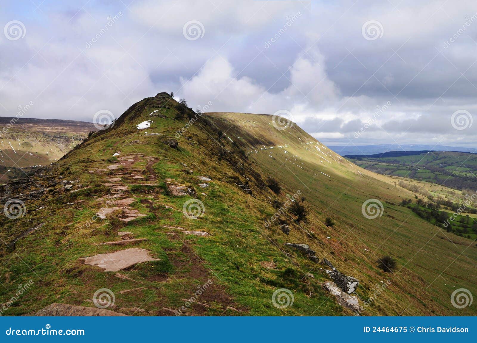 Brecon Beacons stock image. Image of valley, trek, landscape - 24464675
