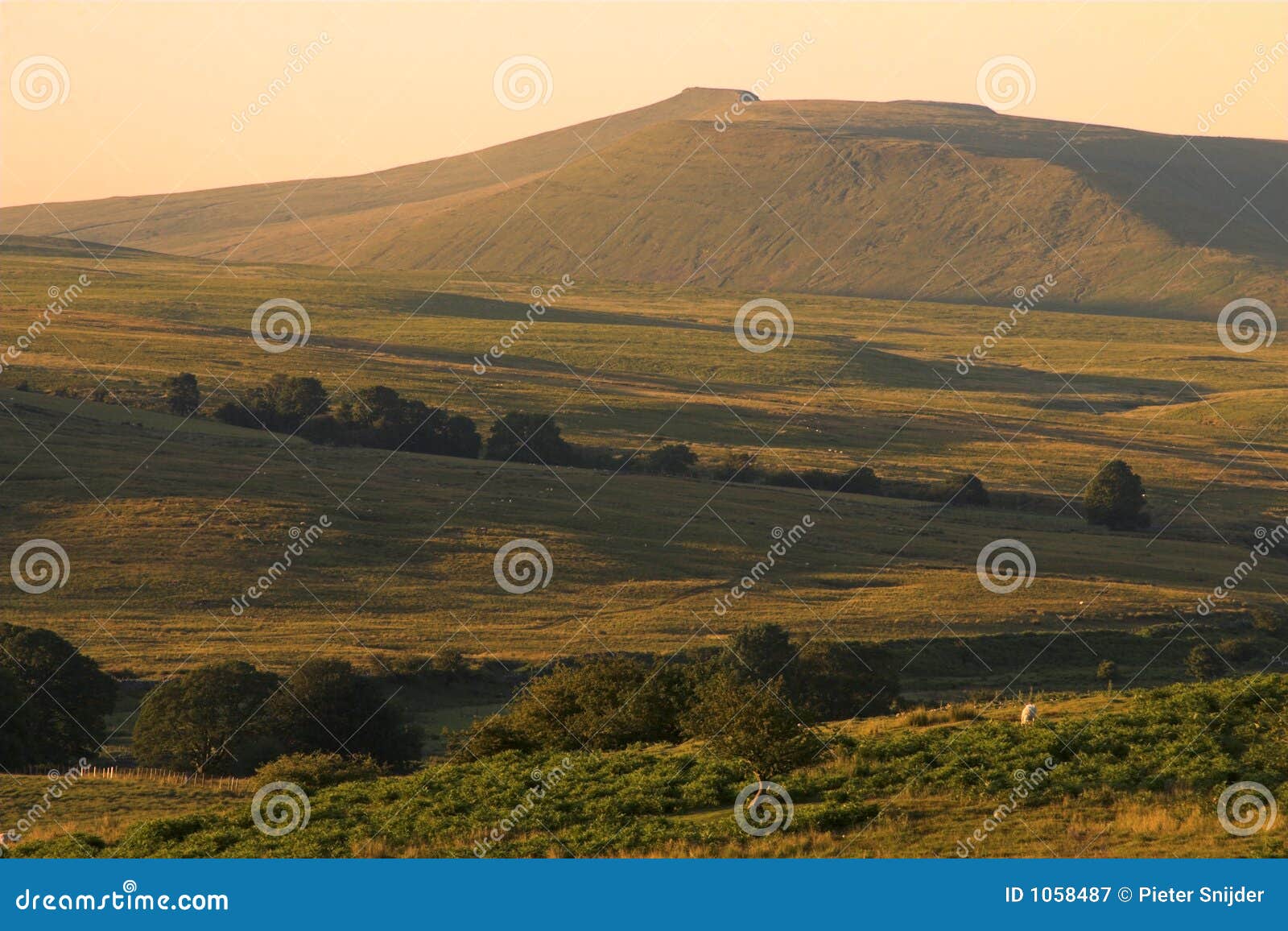 Brecon Beacons National Park - Wales Stock Image - Image of evening ...