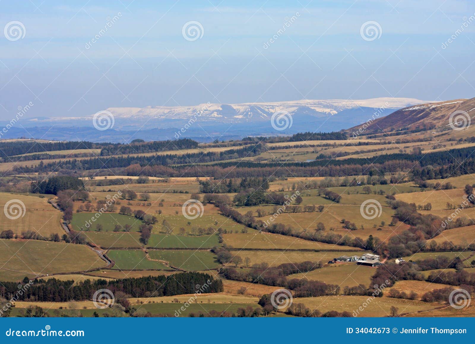 Brecon Beacons stock image. Image of bracken, wales, rock - 34042673