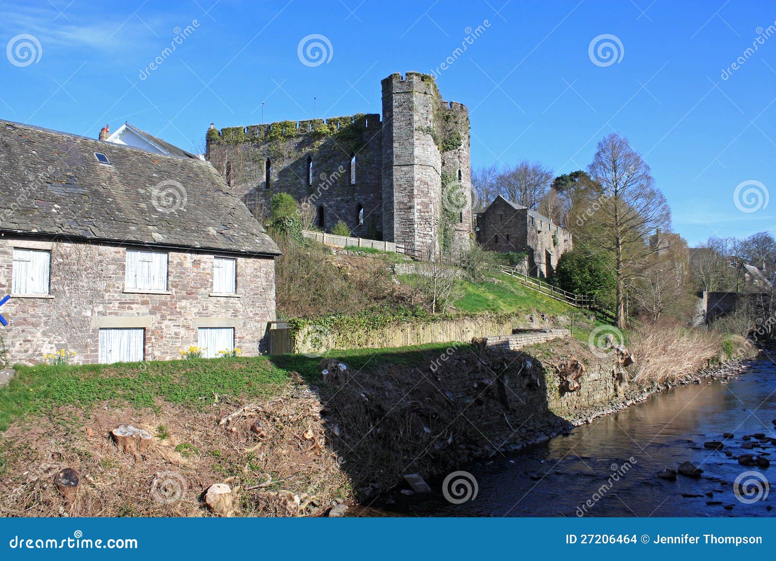 Brecon Castle stock photo. Image of fortress, fort, ruins - 27206464