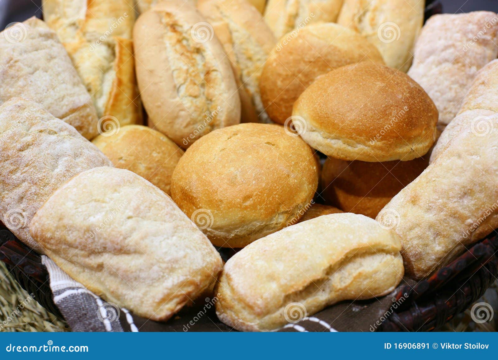 Bred basket stock image. Image of roll, eating, brown - 16906891