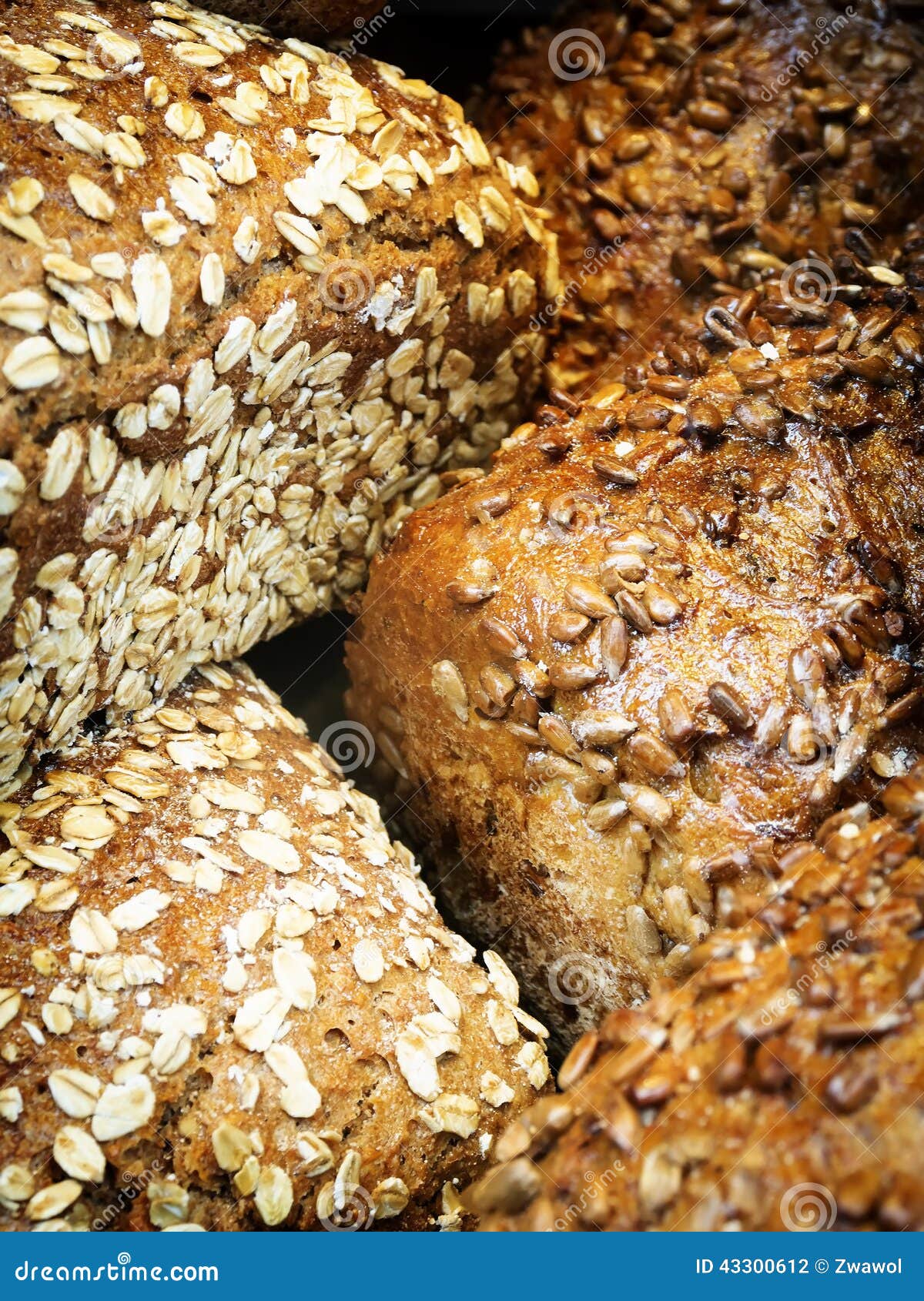 Bred with grains stock photo. Image of bakery, freshness - 43300612