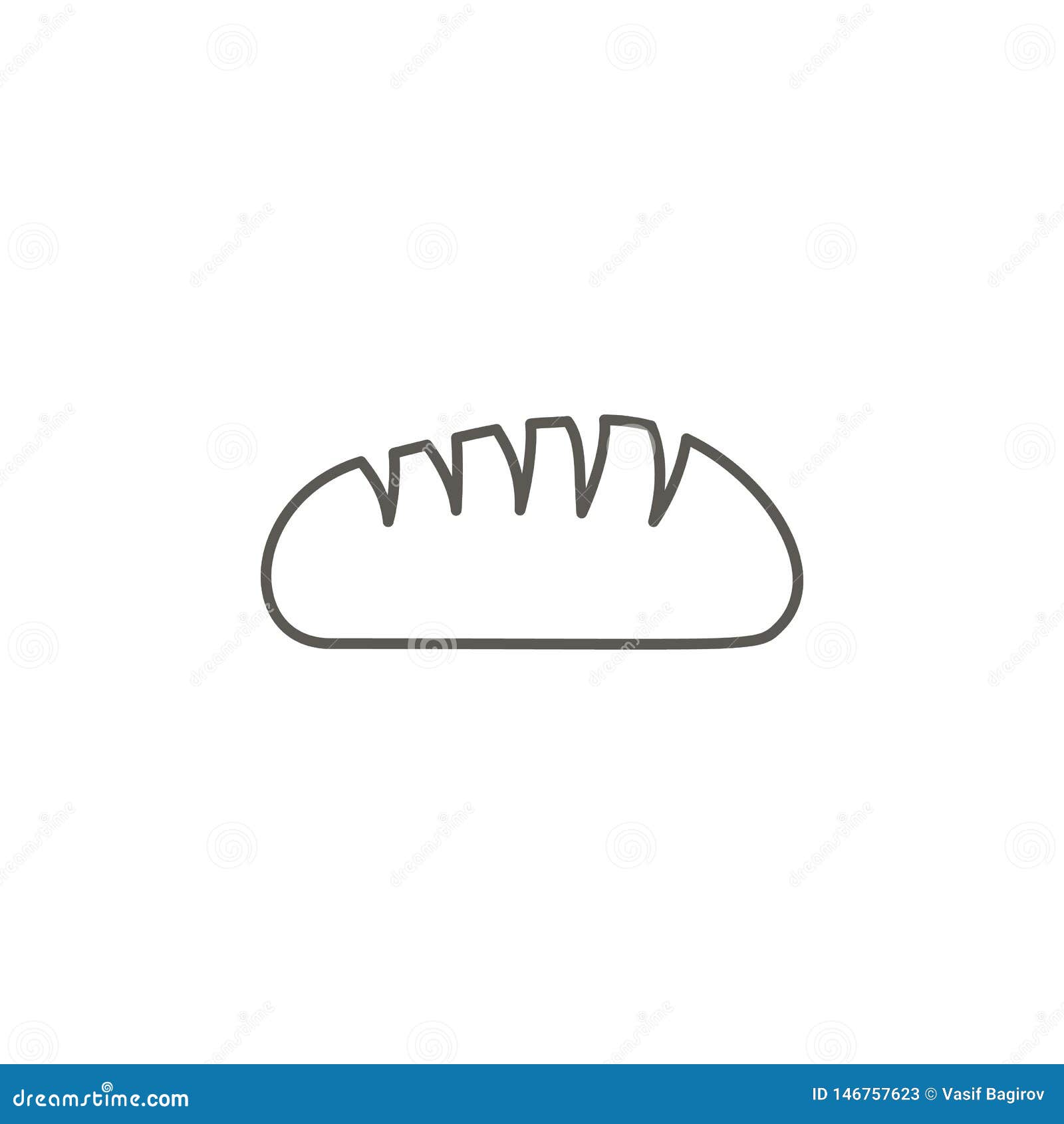 Bred Vector Icon. Simple Element Illustration From Map And Navigation ...