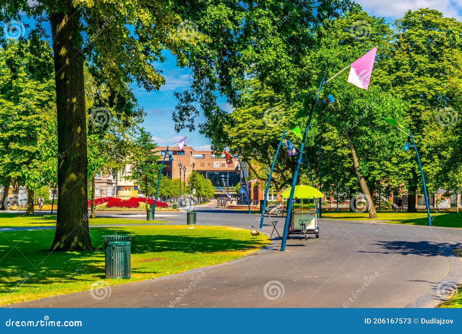 BREDA, NETHERLANDS, AUGUST 5, 2018: Valkenberg Park in Breda ...