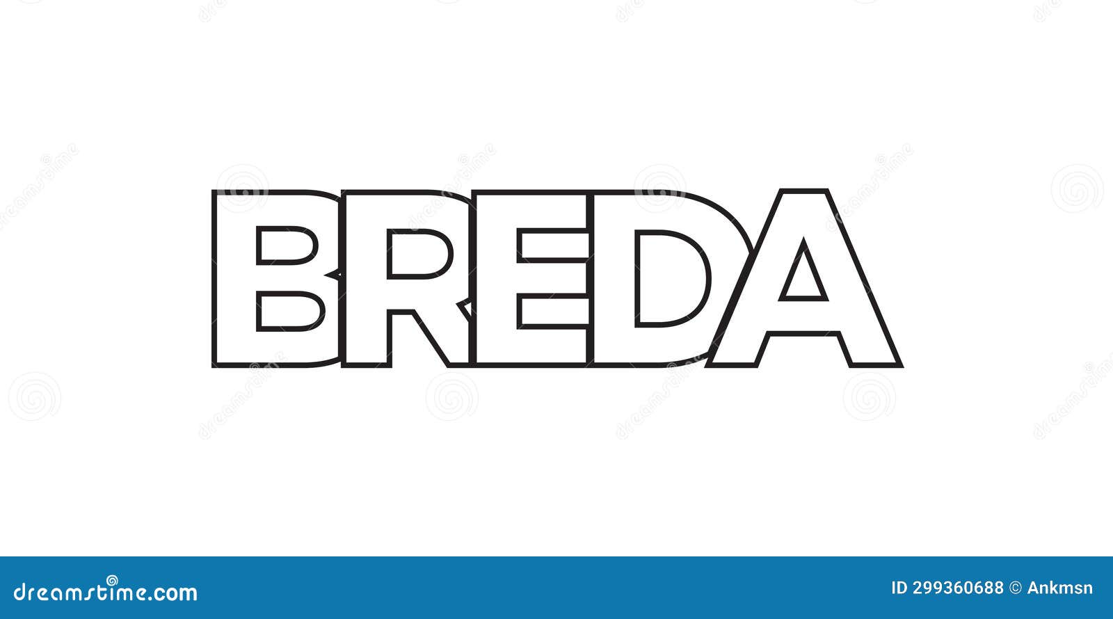 Breda in the Netherlands Emblem. the Design Features a Geometric Style ...