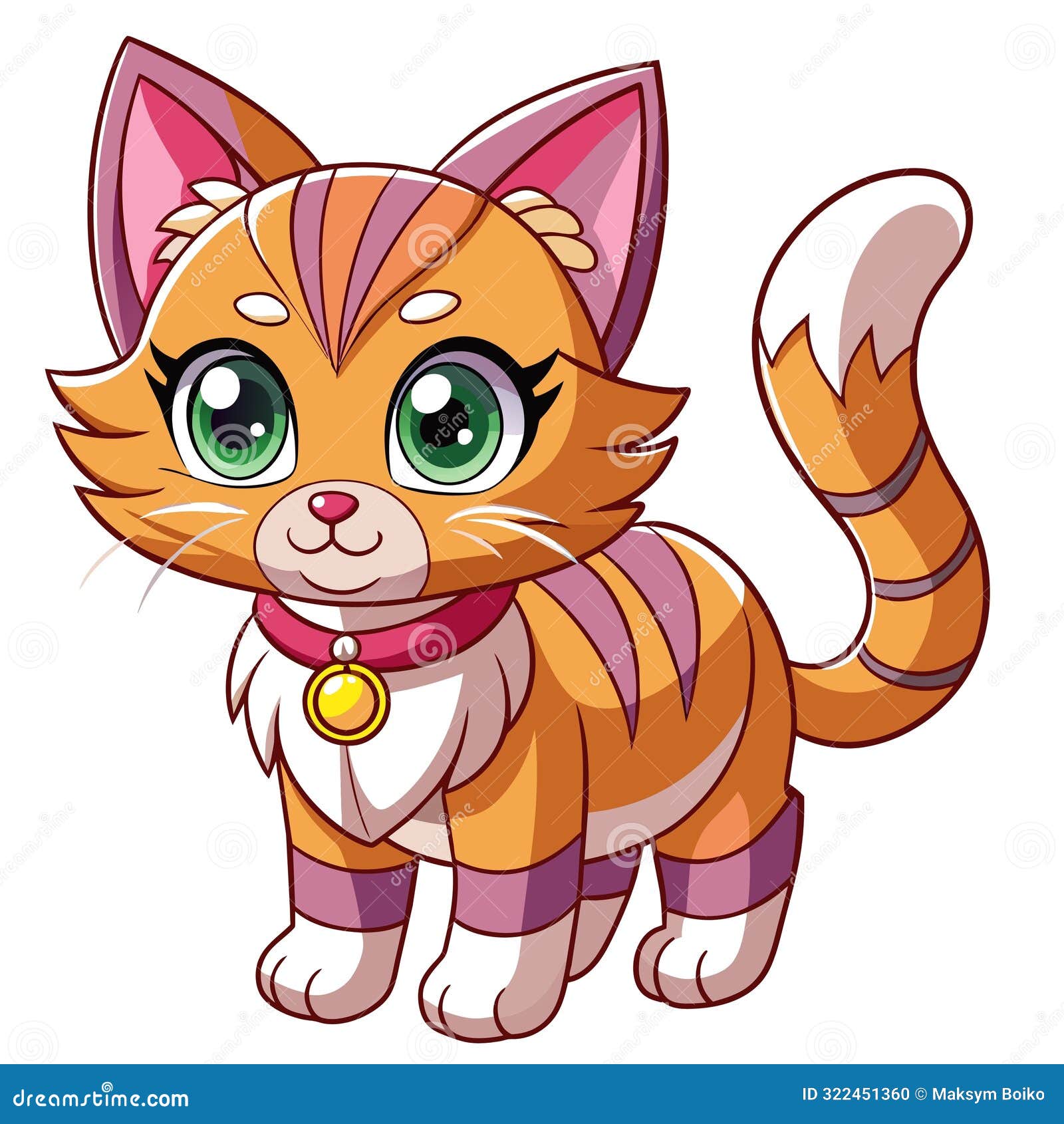 Bredls Python Runs Vector Kawaii Stock Vector - Illustration of vacation, flat: 322451360