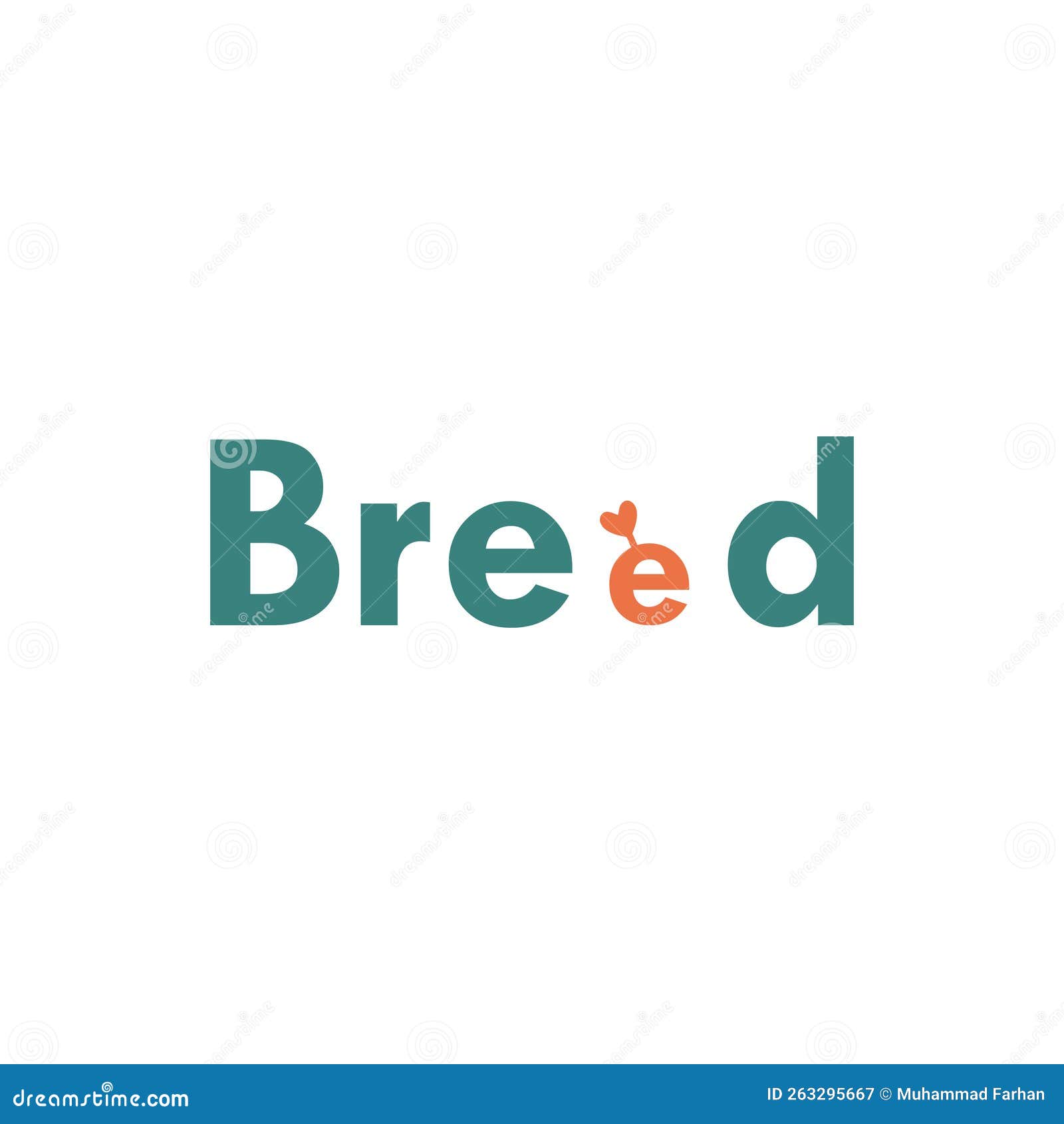 Breed Word Logo, Wordmark Logo, Breed Design, Wordmark Icon Stock ...