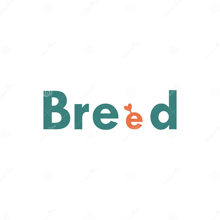 Breed Word Logo, Wordmark Logo, Breed Design, Wordmark Icon Stock ...