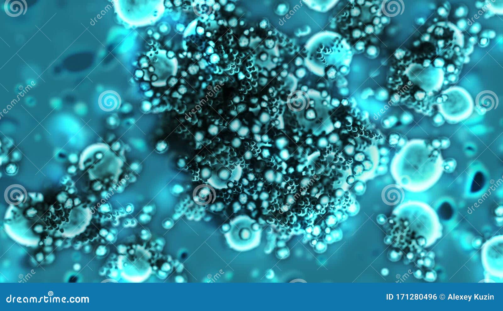 Breeding Virus Colony, 3d Animation Stock Footage - Video of birth ...