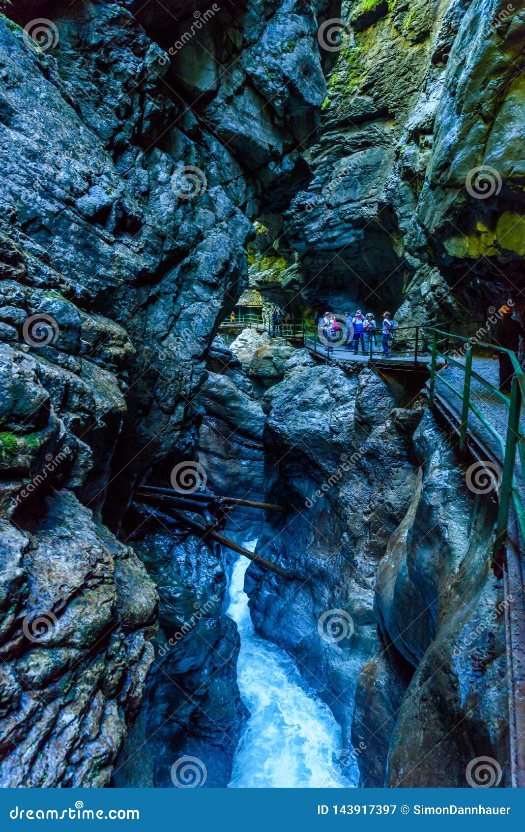 Breitachklamm - Gorge with River in South of Germany Editorial ...