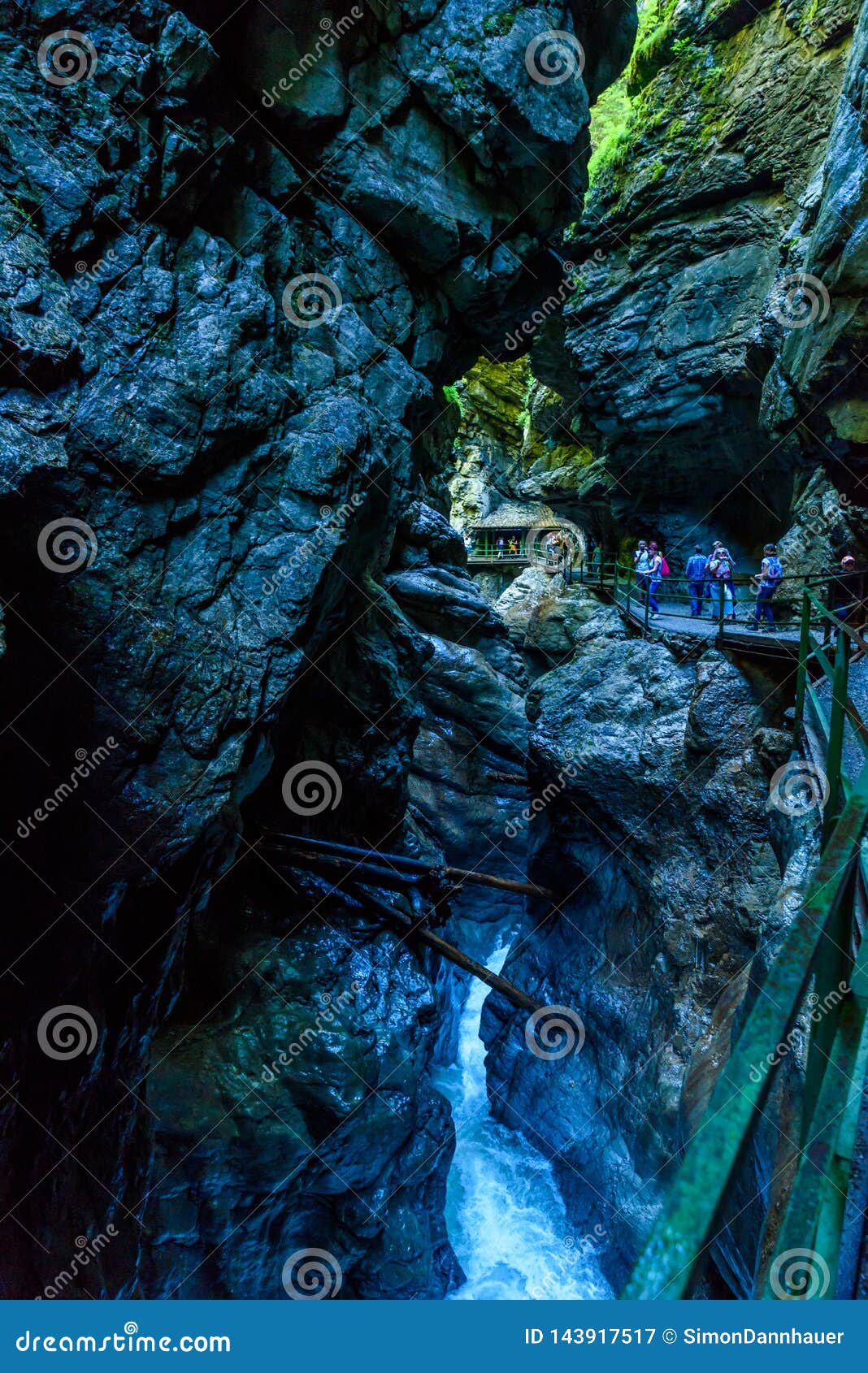 Breitachklamm - Gorge with River in South of Germany Editorial ...
