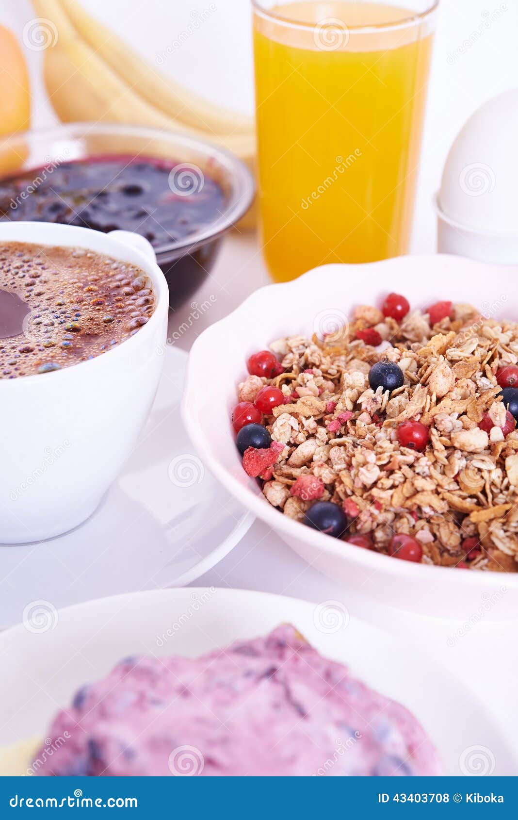 Brekfast time stock photo. Image of cereal, cuisine, mediterranean ...