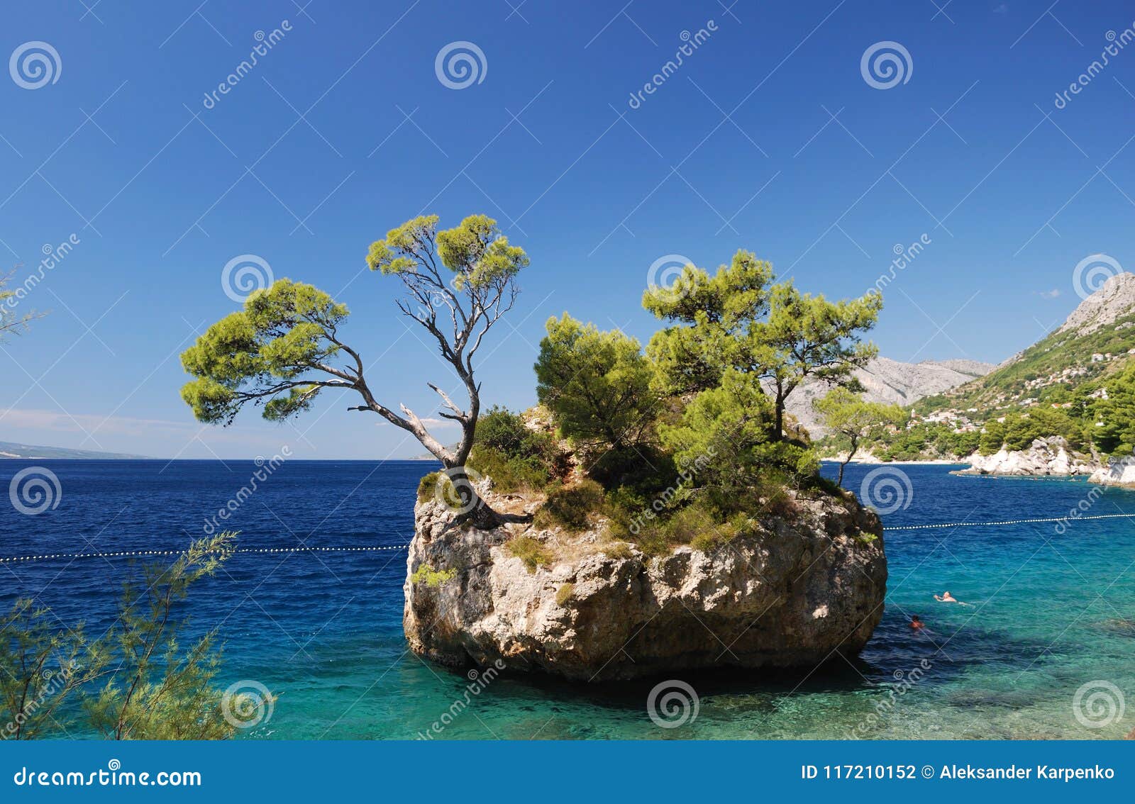 Brela стоковое фото. изображение насчитывающей каек - 117210152