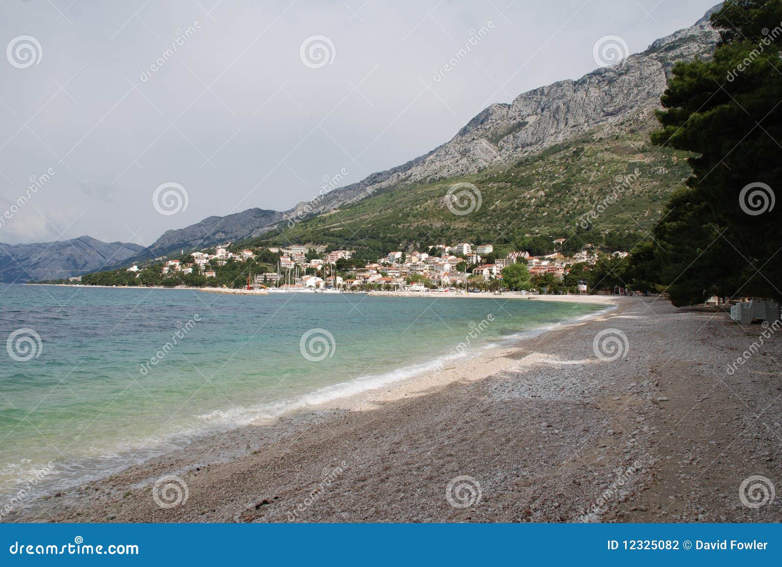 Brela, Croatia stock photo. Image of makarska, beach - 12325082